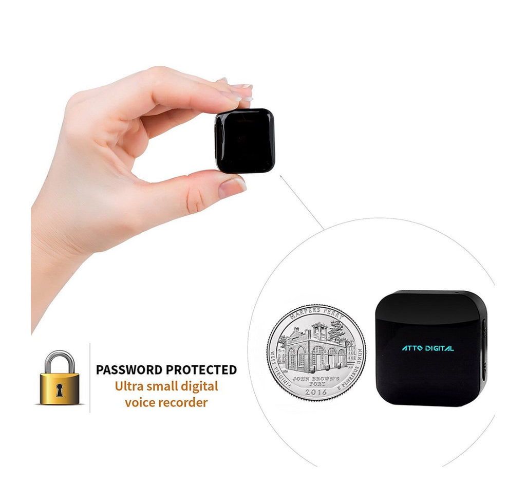 Mini Voice Recorder - Voice Activated Recording - 286 Hours Recordings ...